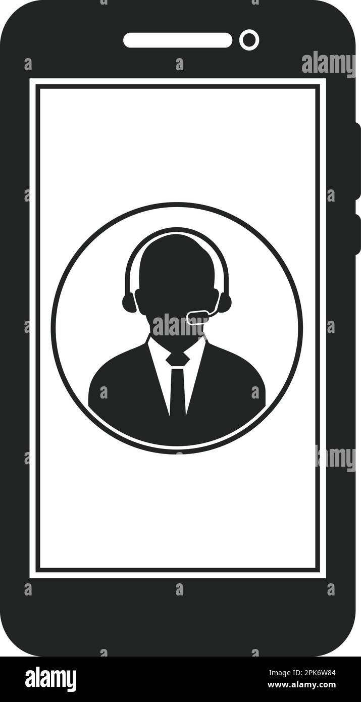 Online Customer Service Icon. Flat style vector EPS Stock Vector Image ...