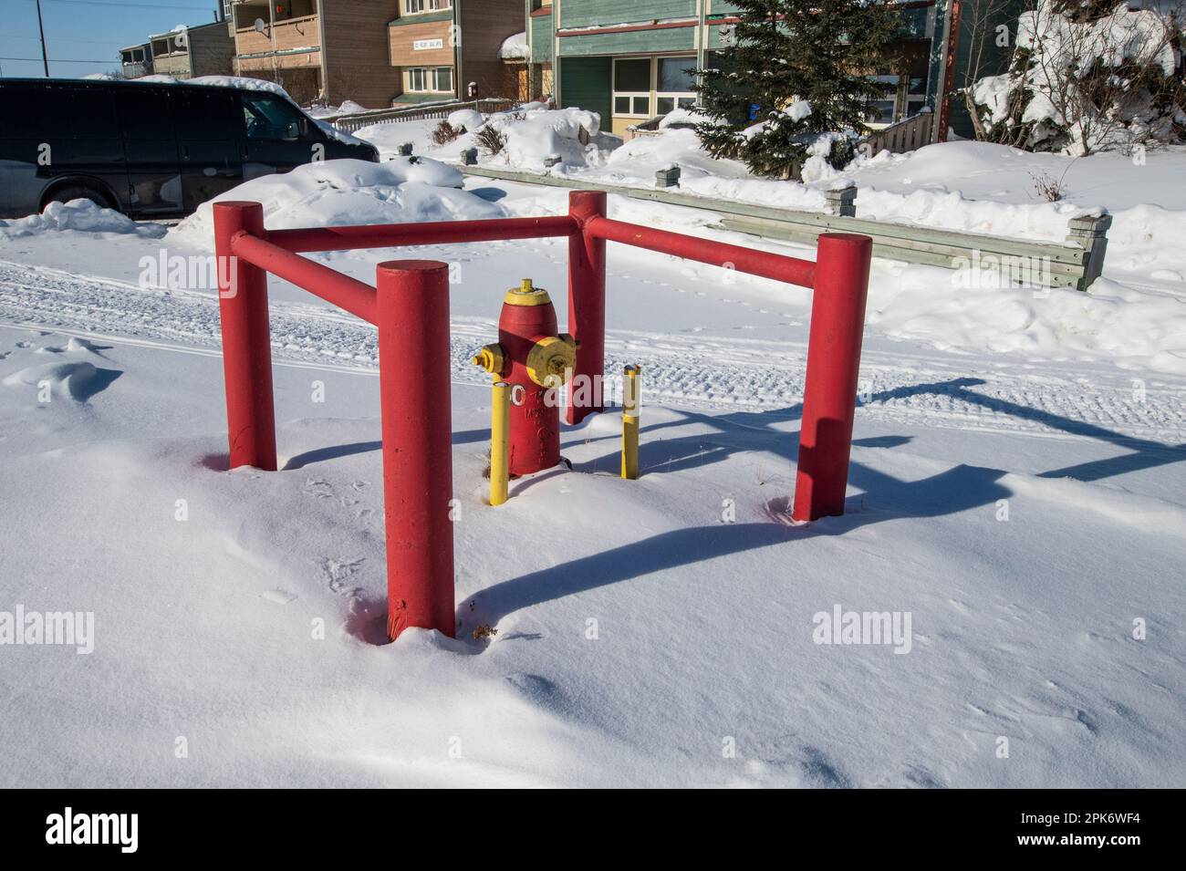 Fire hydrant in downtown Churchill, Manitoba, Canada Stock Photo - Alamy
