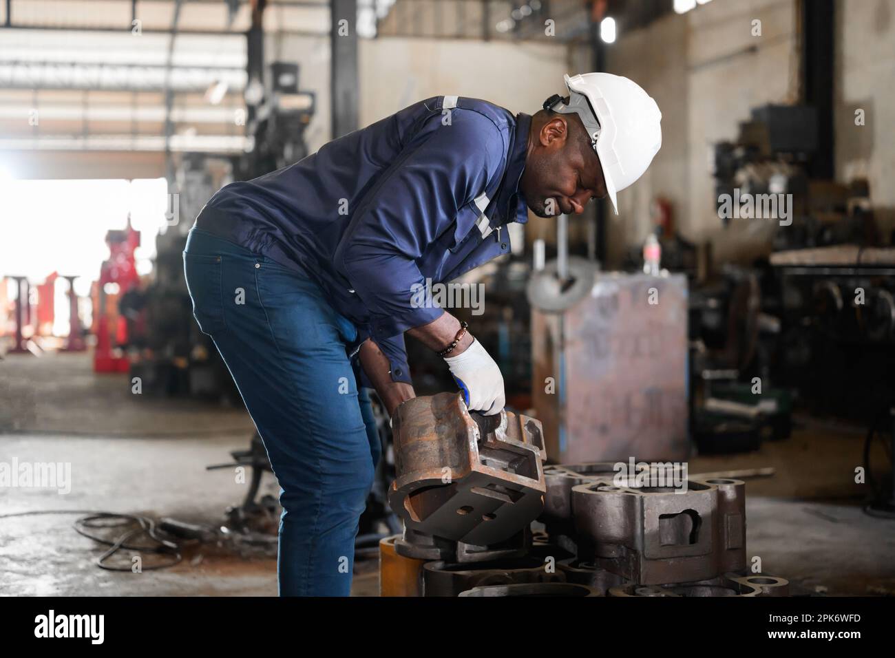 Professional engineer worker of manufacturing plant factory Stock Photo ...