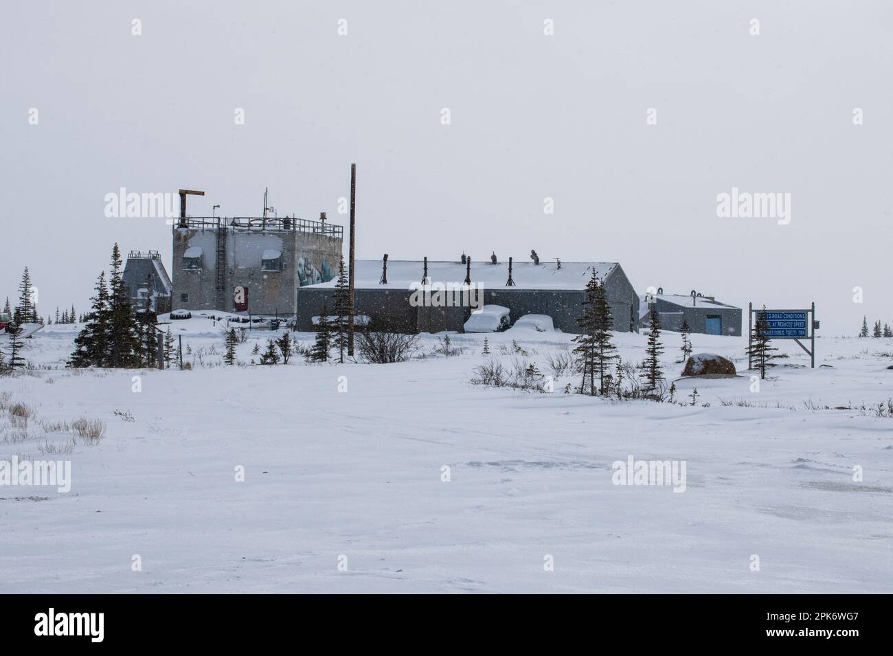 Control facility at the decommissioned rocket range in Churchill ...