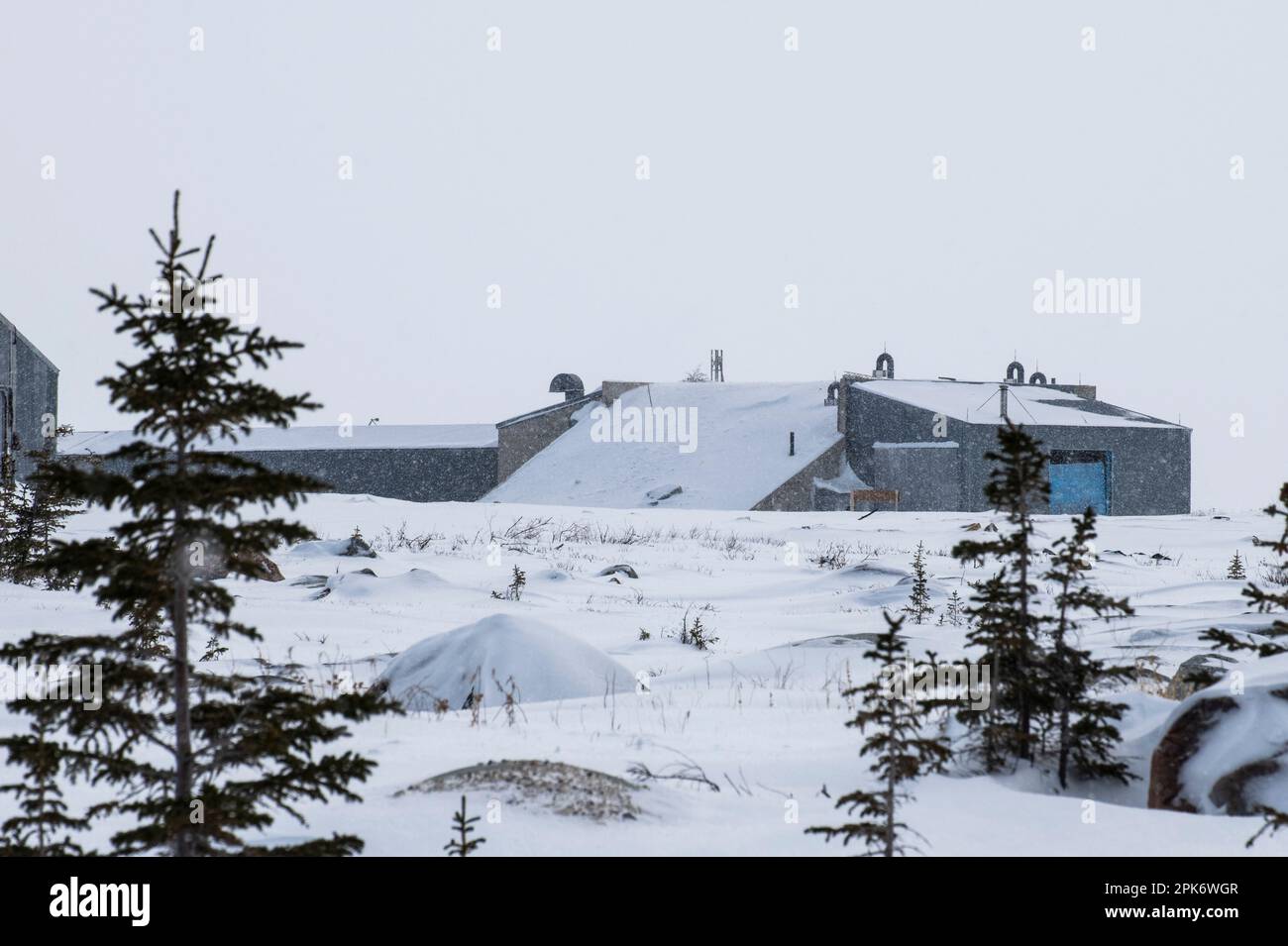 Black Brant rocket launcher at the decommissioned rocket range in ...