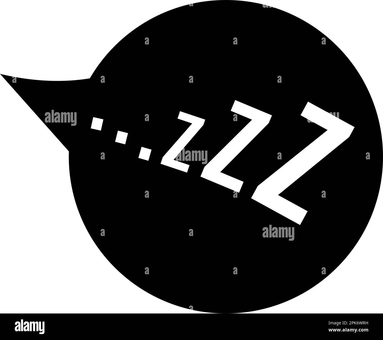Zzz sleep snore text vector black icon Stock Vector Image & Art - Alamy