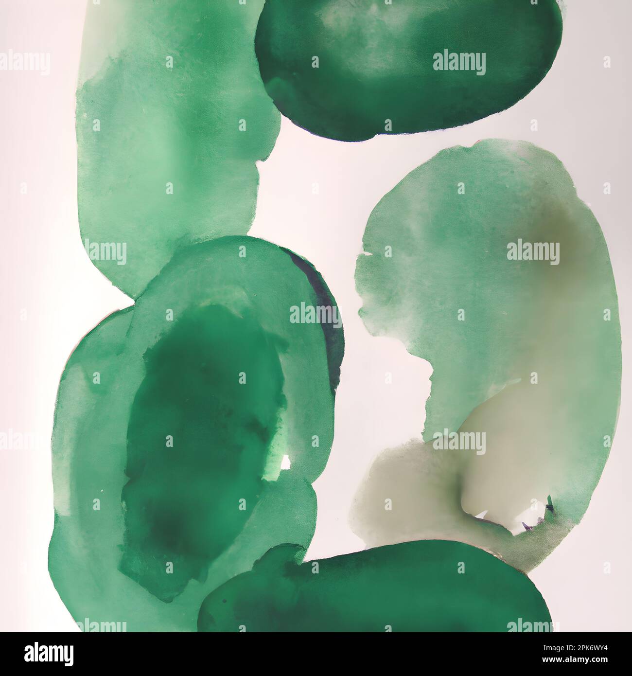 Green Water Colour Canvas Painting Stock Photo - Alamy