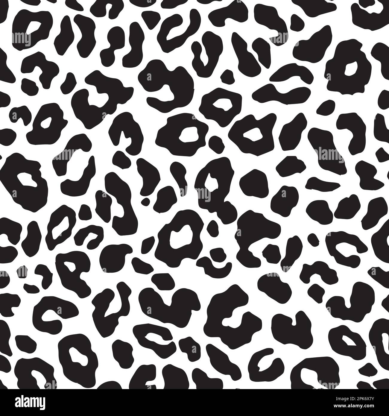 Leopard skin seamless pattern. Vector illustration background Stock ...