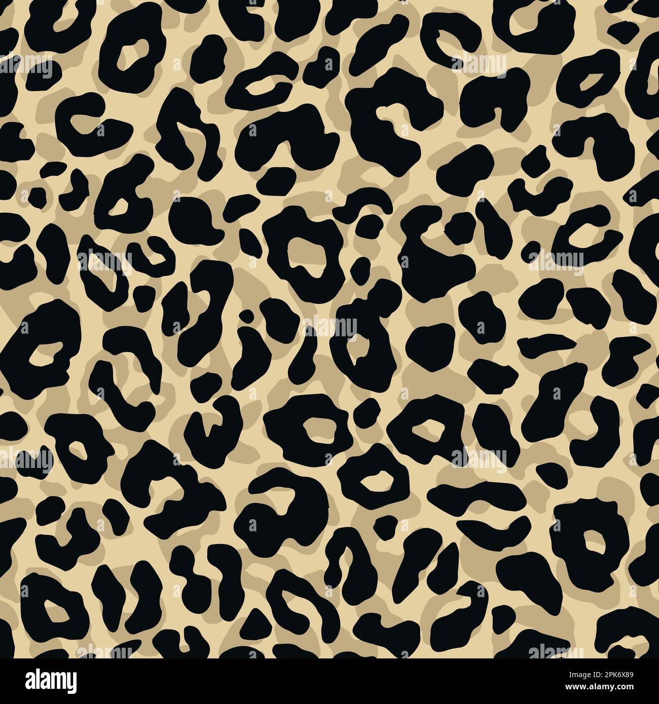 Leopard skin seamless pattern. Vector illustration background Stock ...