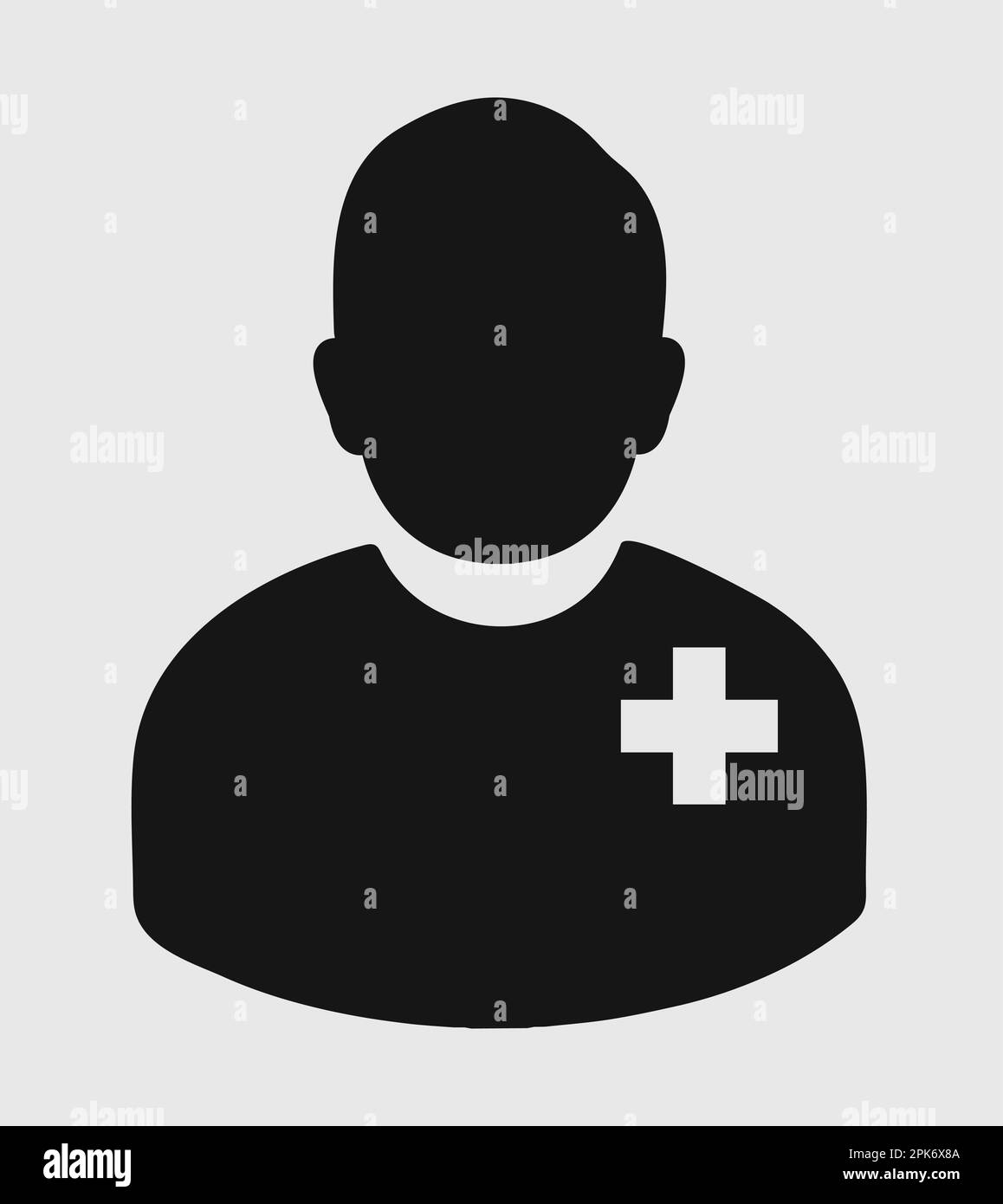 Male Patient Icon. Flat style vector EPS Stock Vector Image & Art - Alamy