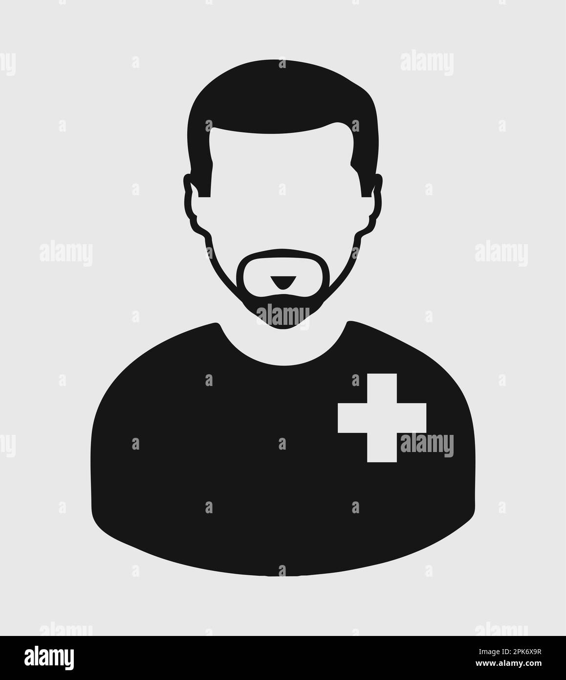 Male Patient Icon. Flat style vector EPS Stock Vector Image & Art - Alamy