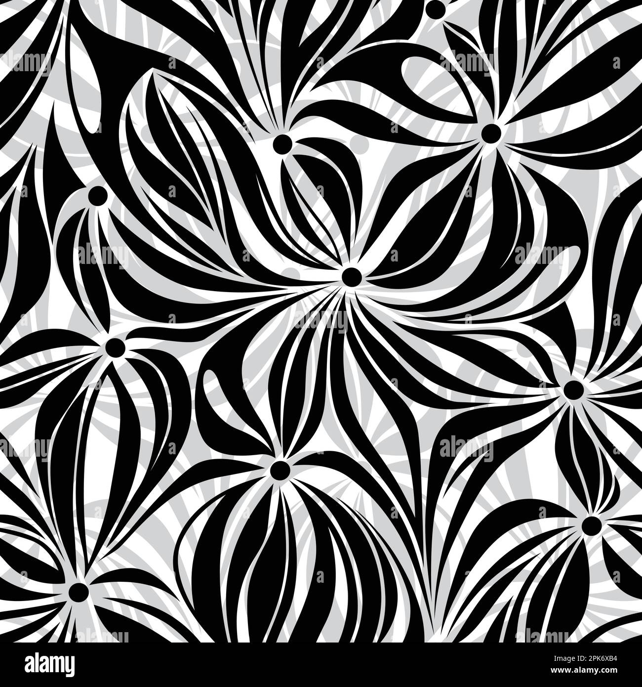 Abstract Floral Seamless Pattern Vector Illustration Background Stock Vector Image And Art Alamy