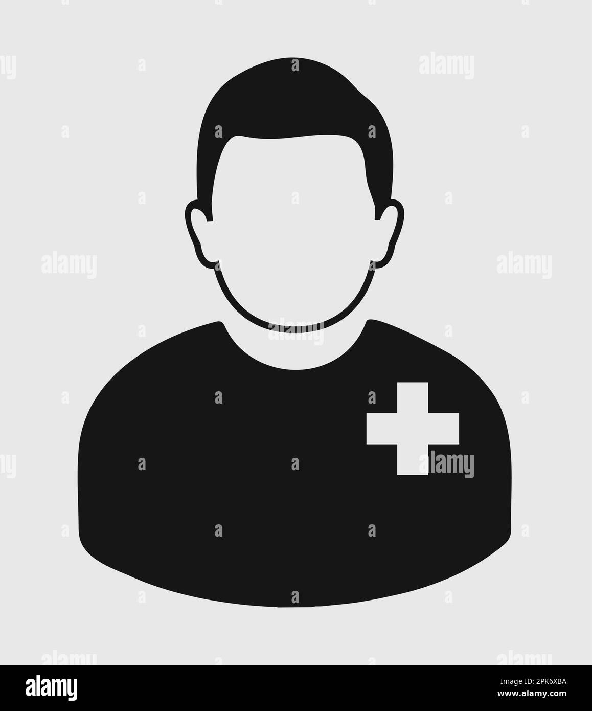 Male Patient Icon. Flat style vector EPS Stock Vector Image & Art - Alamy