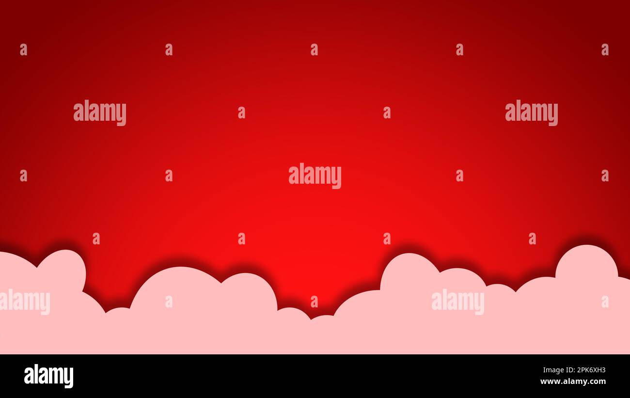 Red background with clouds and place for your text Stock Photo - Alamy