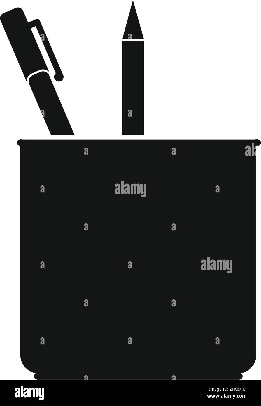 Pen stand vector vectors hi-res stock photography and images - Alamy