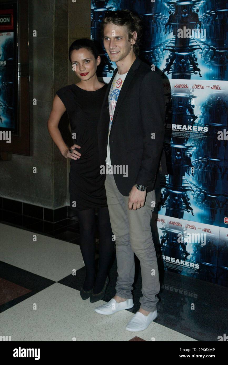 Dave Rennick and Jessica Tovey The premiere of 'Daybreakers' at the ...