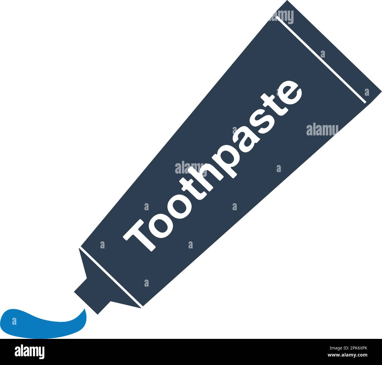 Toothpaste with tube icon. Flat style vector EPS Stock Vector Image & Art - Alamy