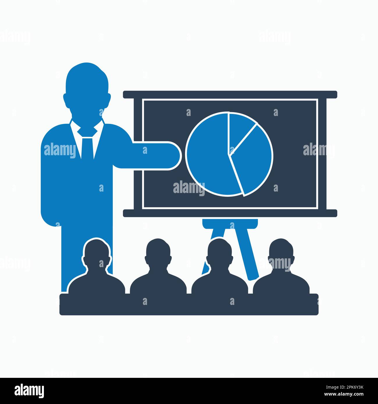 Presentation icon. Flat style vector EPS Stock Vector Image & Art - Alamy