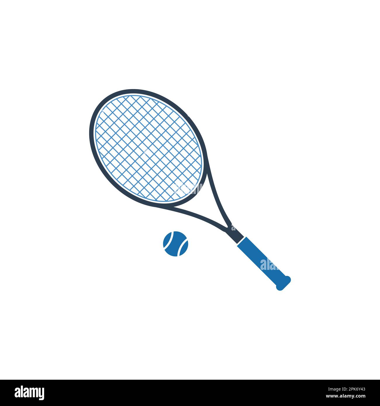 Tennis Racket and Ball Icon. Editable Vector EPS Symbol Illustration ...