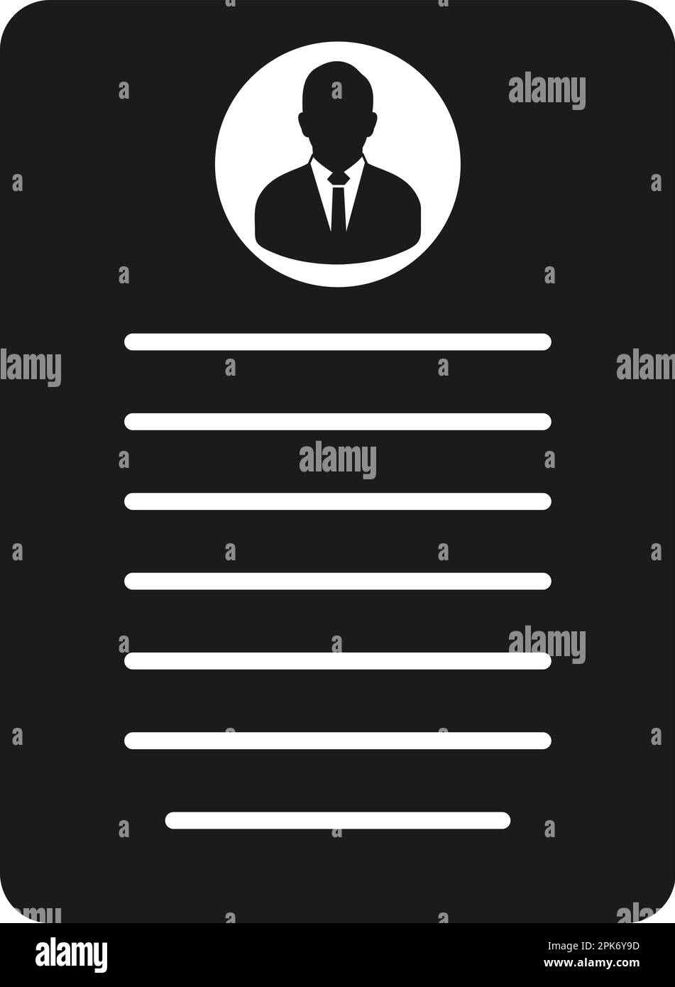 Resume icon. Flat style vector EPS Stock Vector Image & Art - Alamy