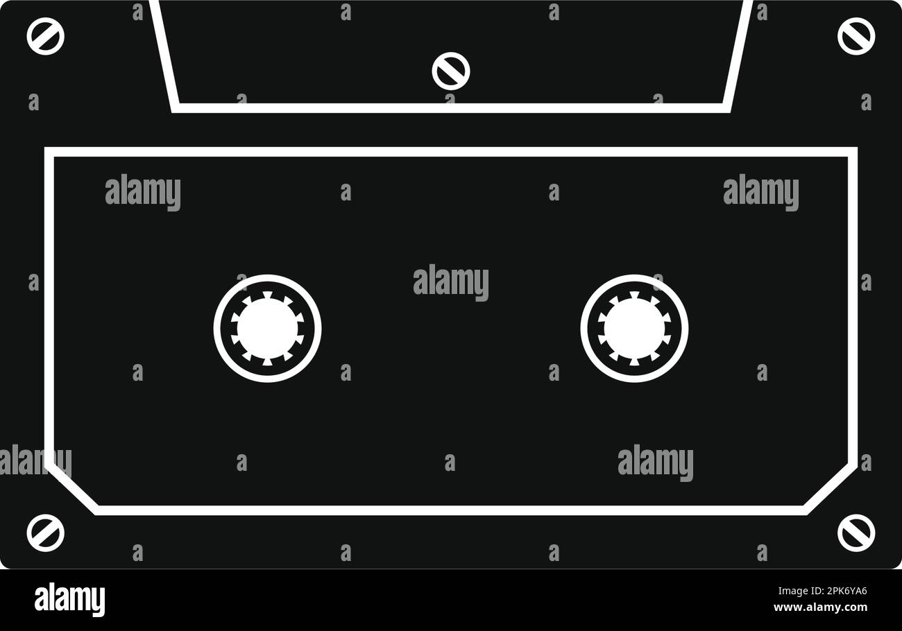 Audio Cassette Icon. Flat Style vector EPS Stock Vector Image & Art - Alamy