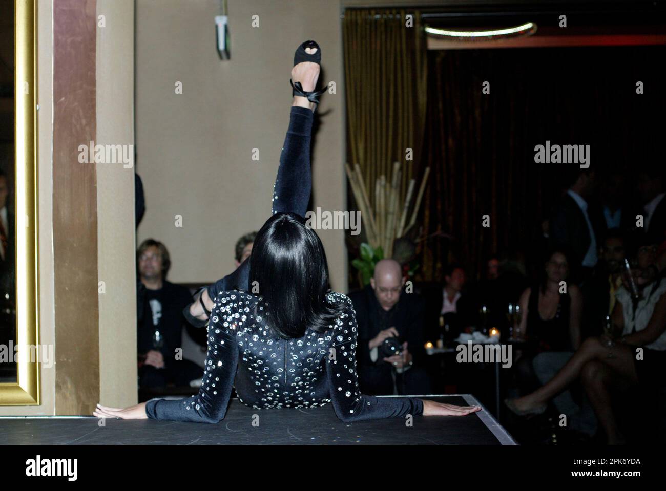 Contortionist Bree Robertson performing at the official media and VIP ...