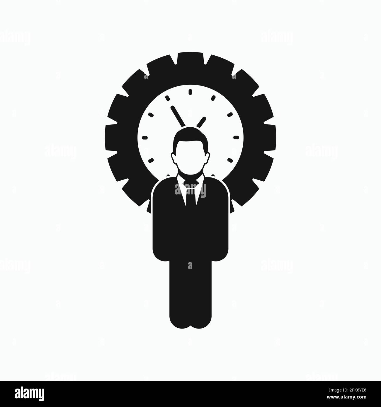 Schedule manager icon. Flat style vector EPS Stock Vector Image & Art ...