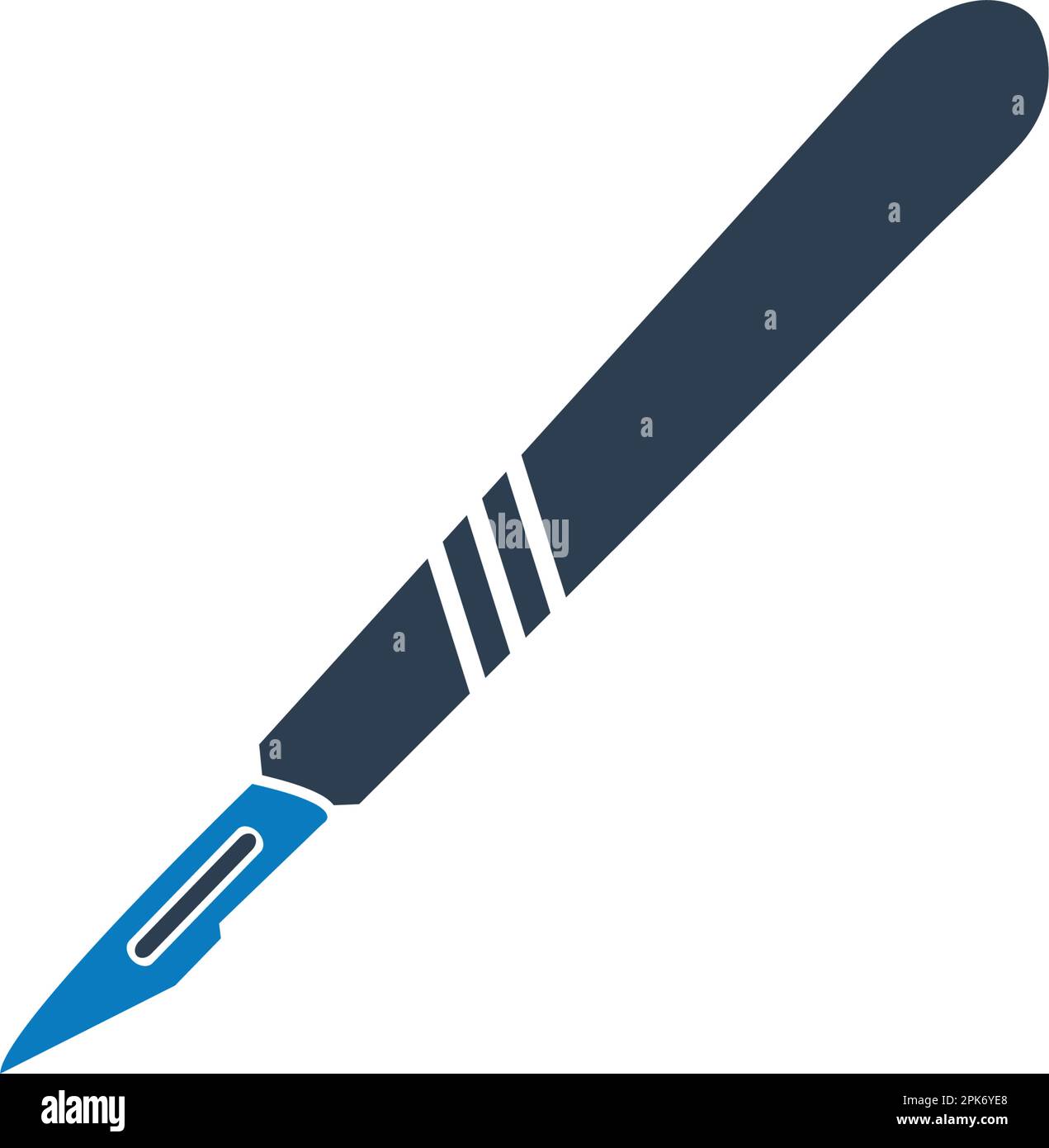 Medical Scalpel Icon. Flat style vector EPS Stock Vector Image & Art ...