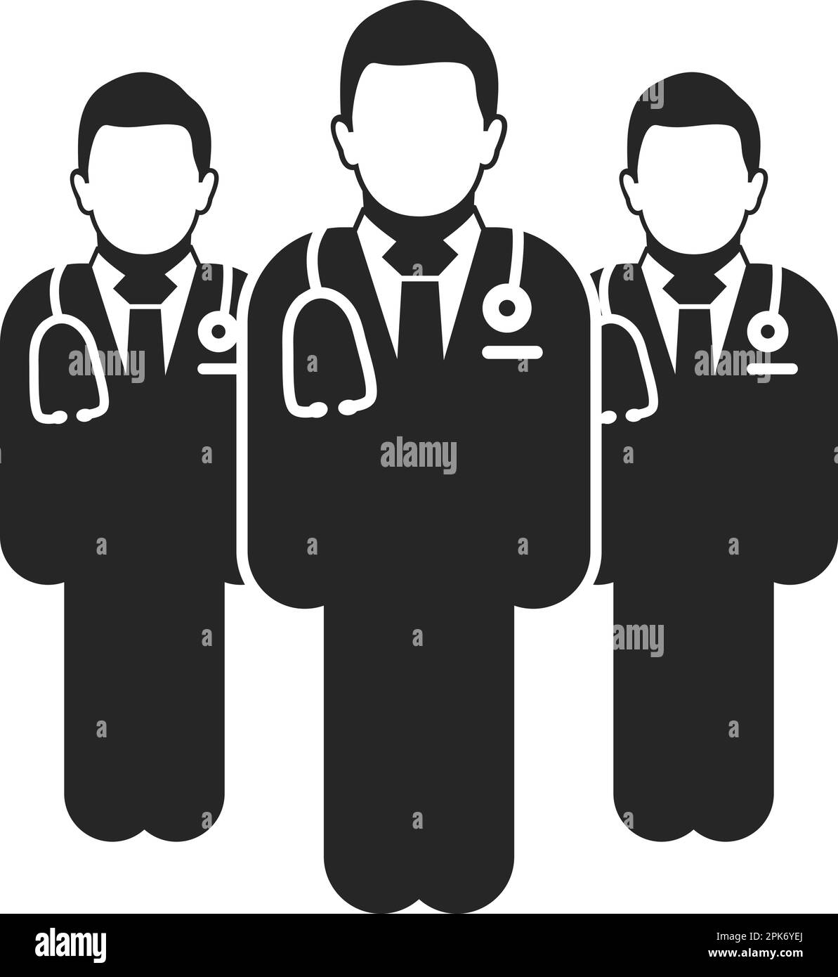 Male Doctor Team Icon. Flat style vector EPS Stock Vector Image & Art ...