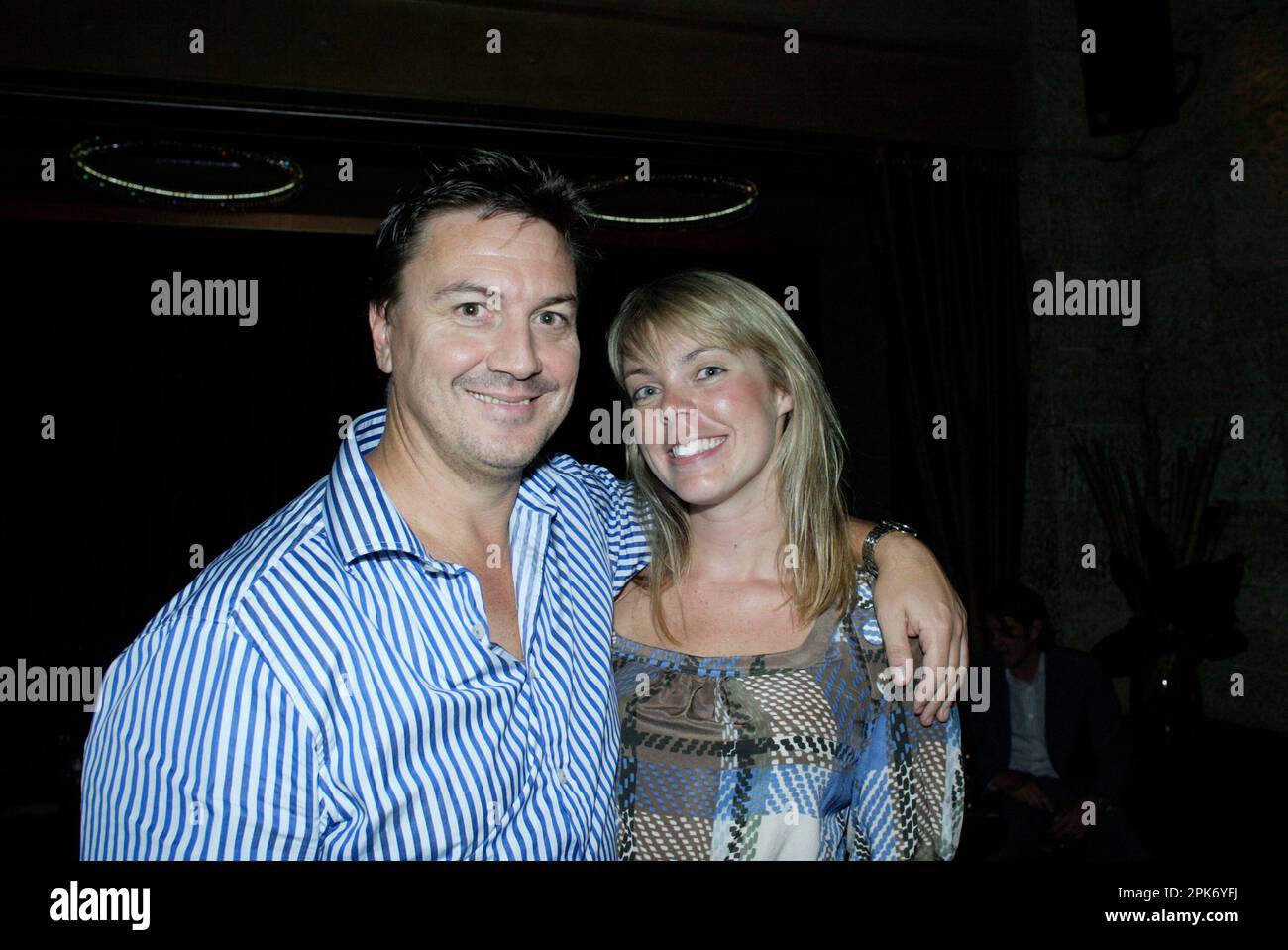 TV presenter Tony Squires and partner Kate Pascoe at the official media ...