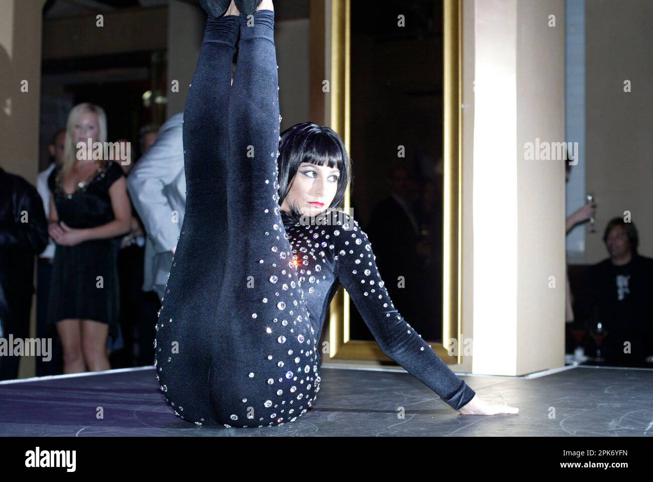Contortionist Bree Robertson performing at the official media and VIP ...