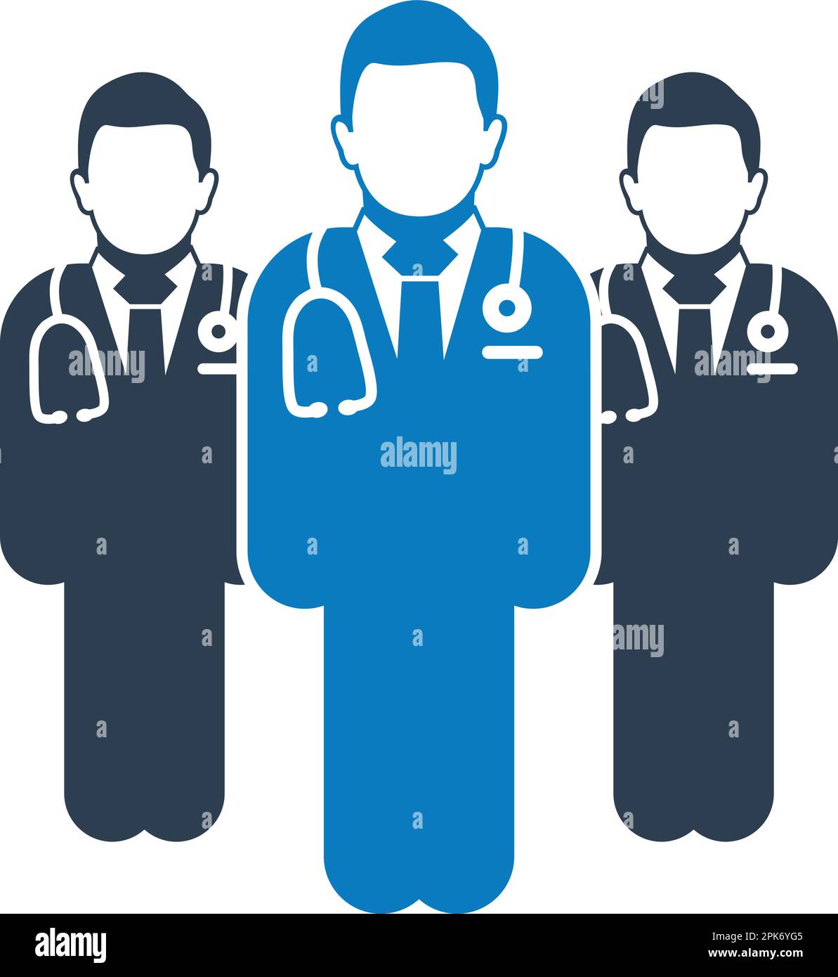 Male Doctor Team Icon. Flat style vector EPS Stock Vector Image & Art ...