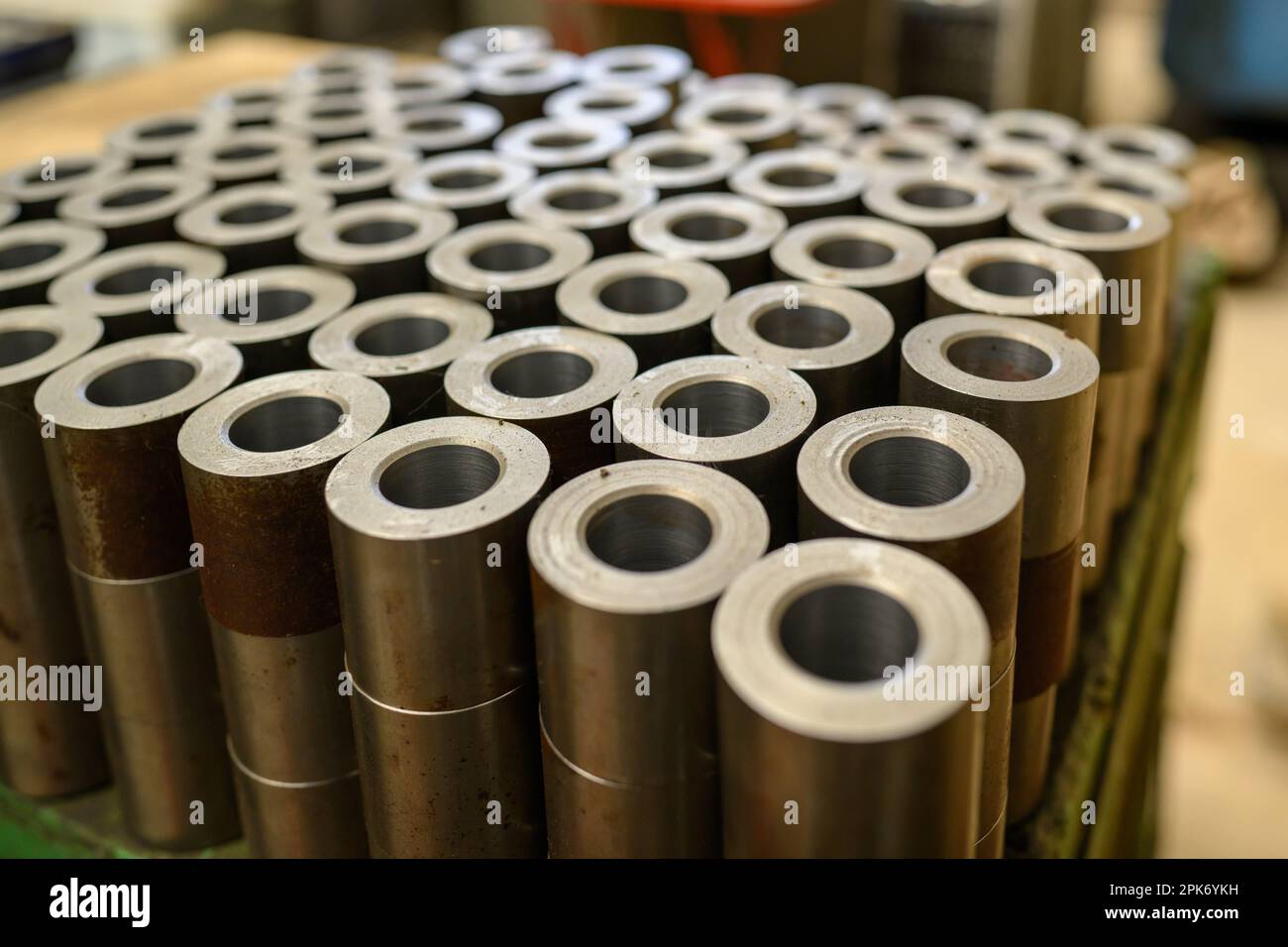 Steel raw material at factory, Industrial equipment Stock Photo - Alamy