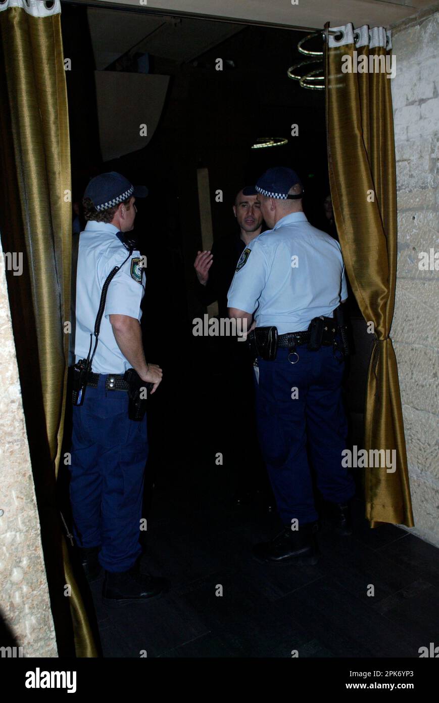 Club owner Peter Petroulas receives visitors to the official media and ...