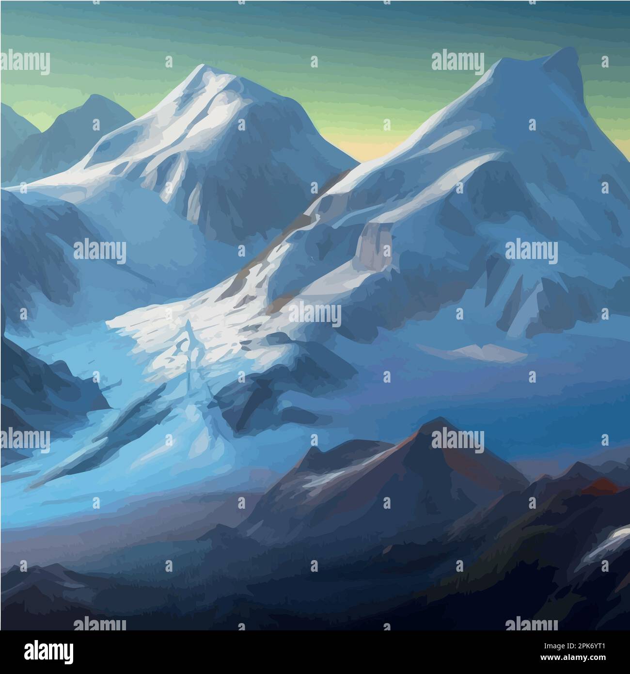 Rocky mountains aerial Stock Vector Images - Alamy