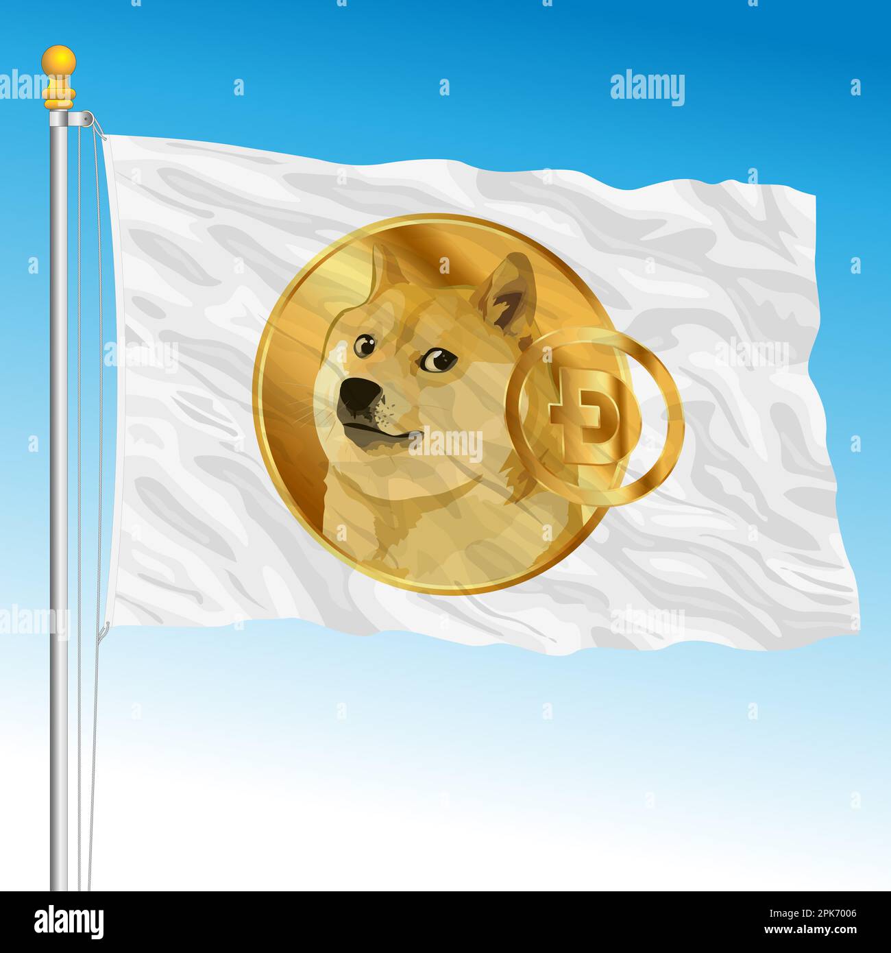 United States, april 2023, the new Twitter logo with Dogecoin image on ...