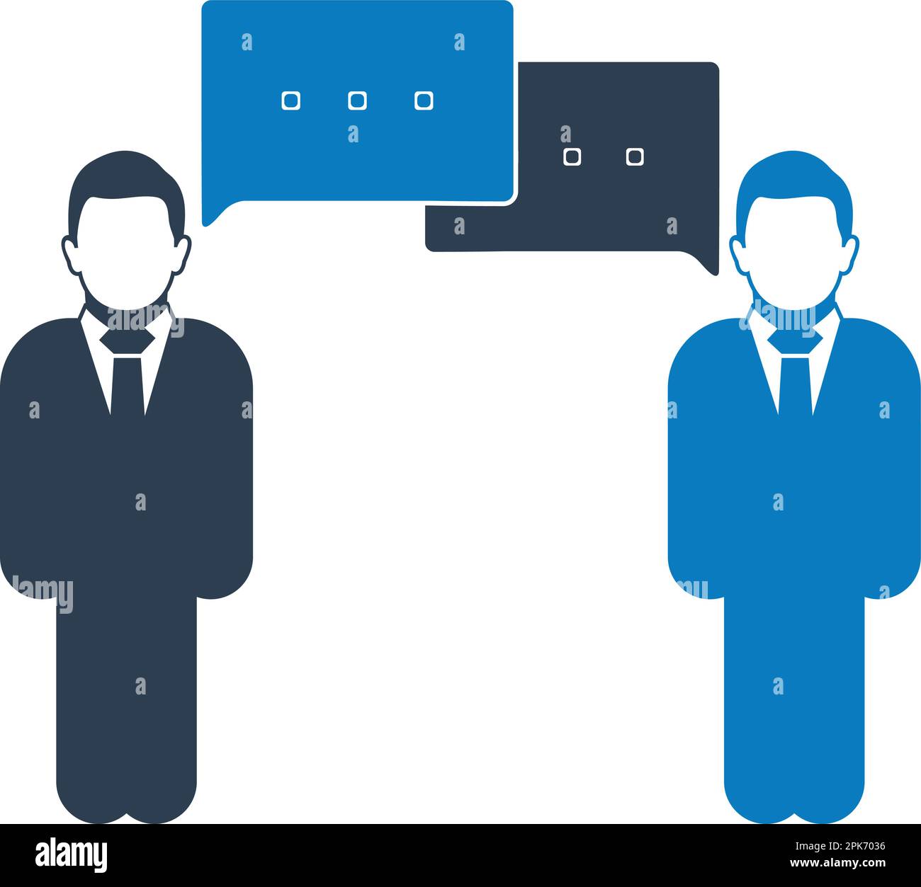 Conversation icon. Flat style vector EPS Stock Vector Image & Art - Alamy