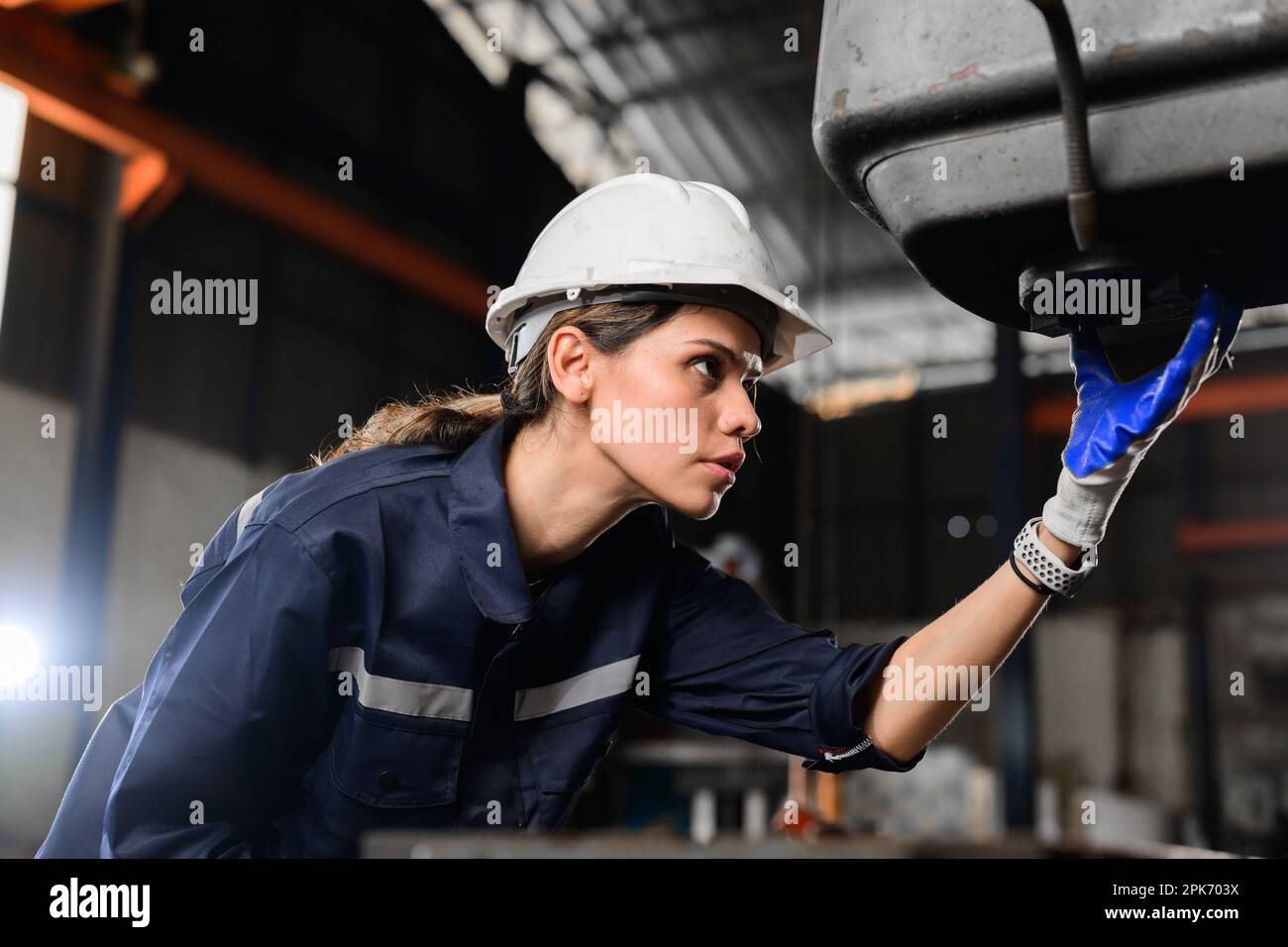 Professional engineer worker of manufacturing plant factory Stock Photo ...