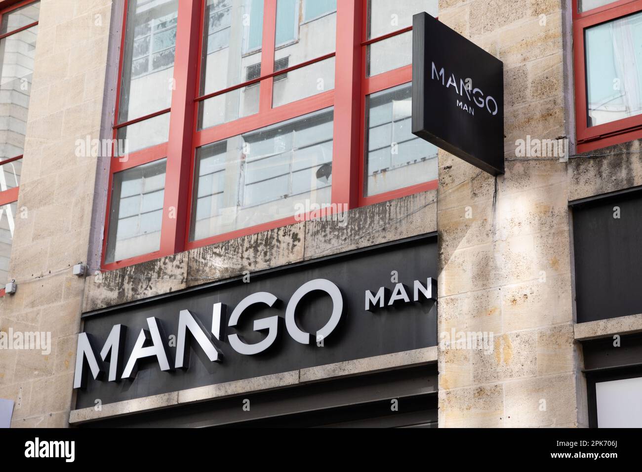 Bordeaux , Aquitaine France - 04 02 2023 : mango man brand logo of ...