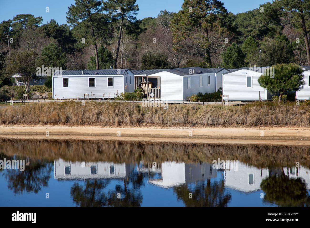 Caravan mobilehome park with modern caravans mobile home prefabricated ...