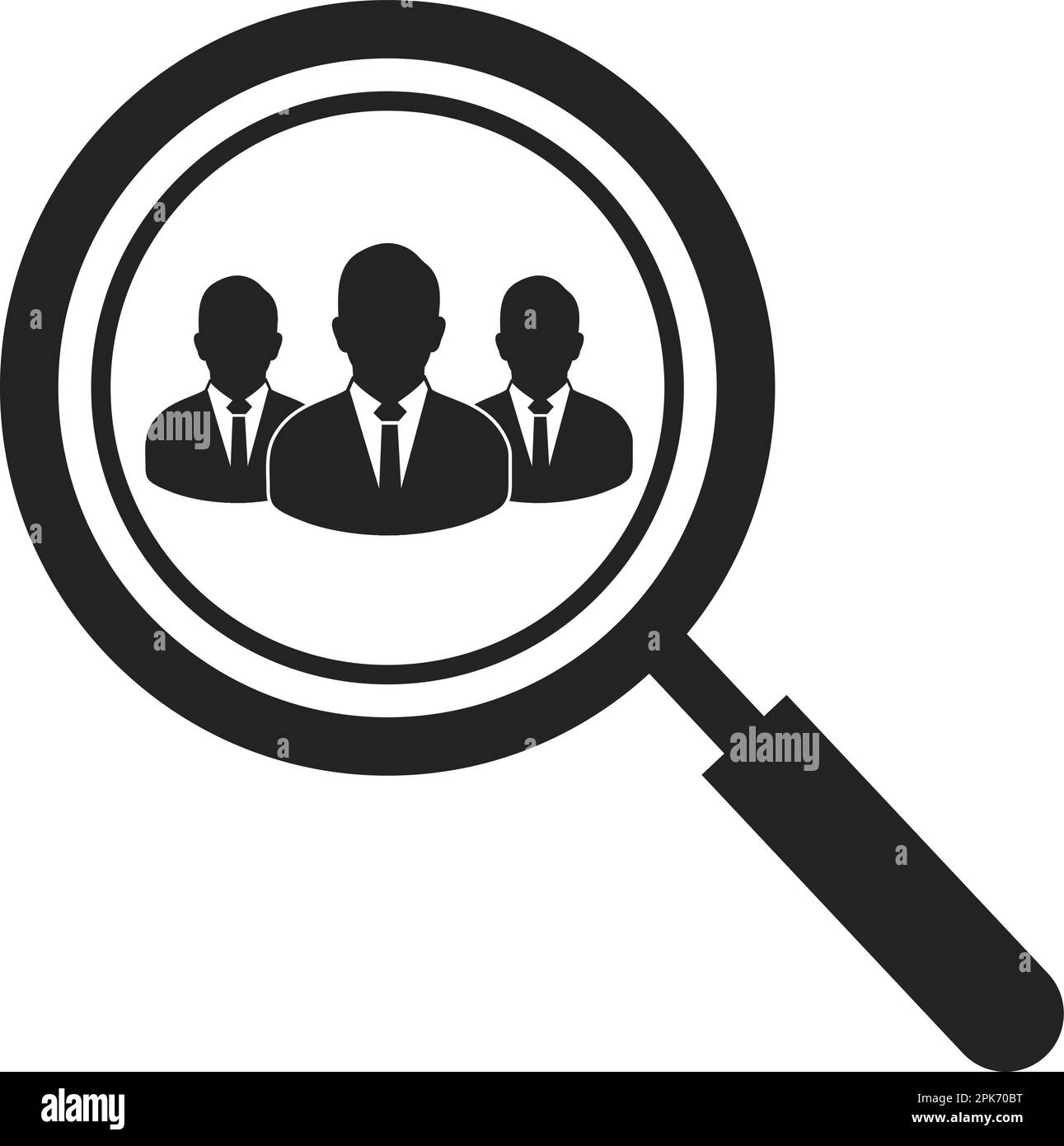 Find employee icon. Flat style vector EPS Stock Vector Image & Art - Alamy