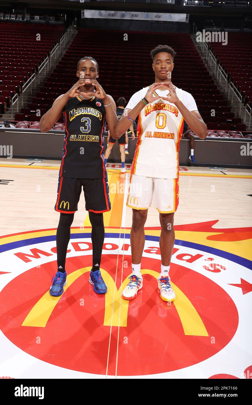 HOUSTON, TX - MARCH 28: McDonalds High School All Americans Kwame Evans ...