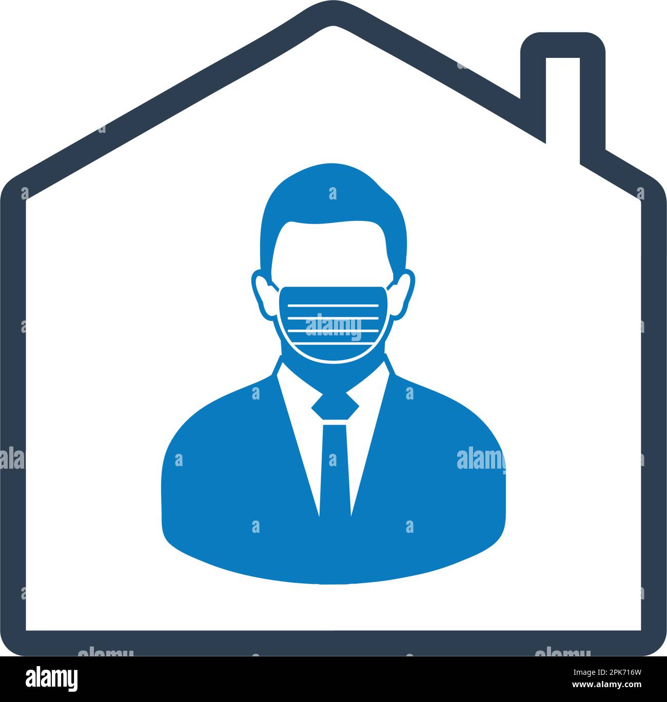 Stay home Stay Safe Icon. Editable Vector Symbol Illustration Stock ...