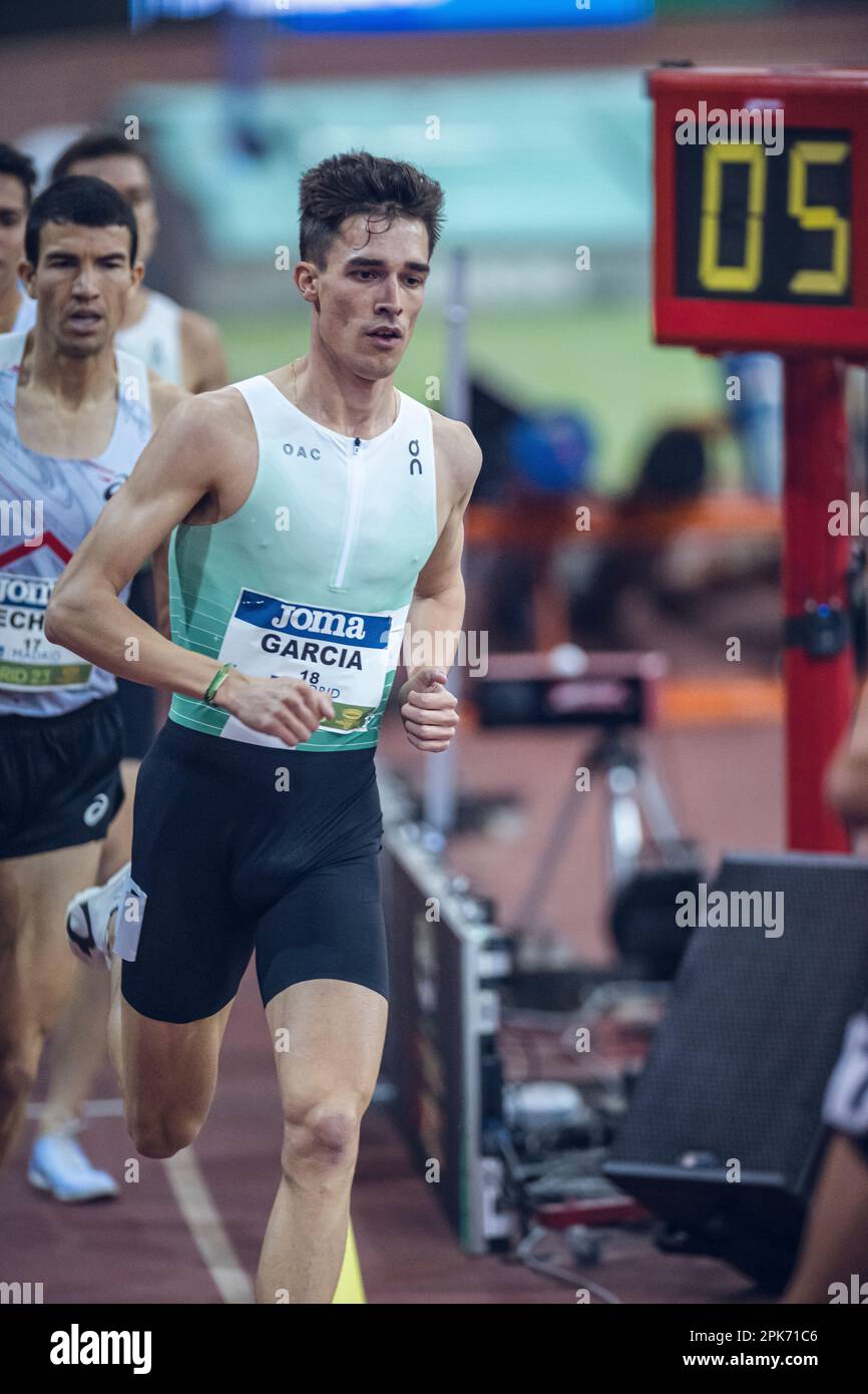 Mario García Romo participating in the 2023 World Indoor Tour Stock ...