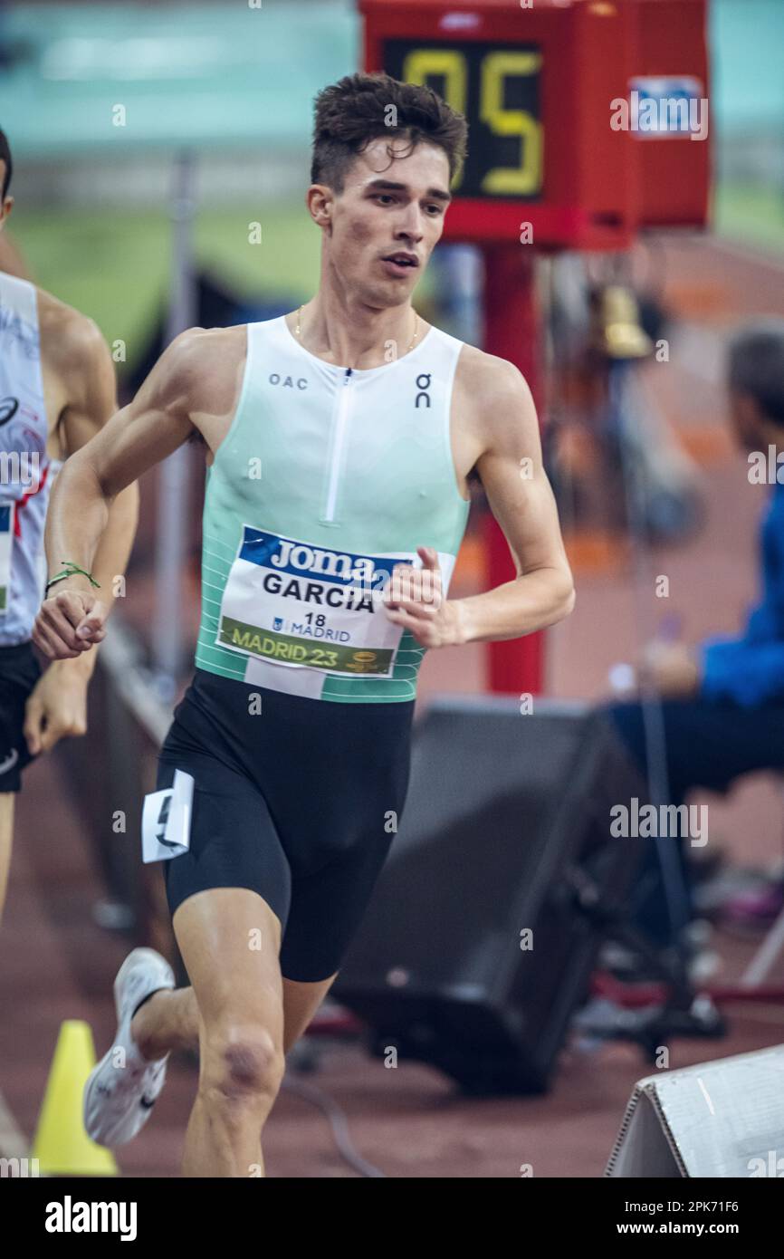 Mario García Romo participating in the 2023 World Indoor Tour Stock ...