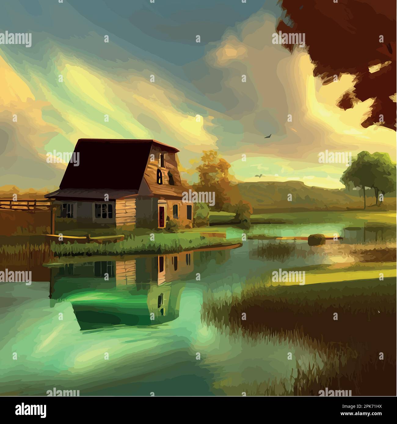 Daylight pier Stock Vector Images - Alamy