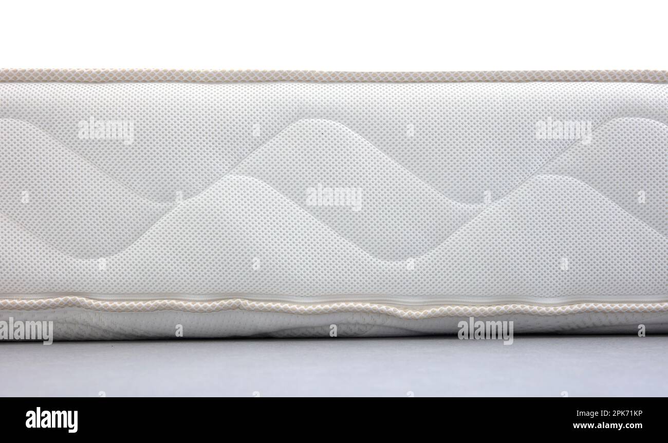 Texture of white mattress bed background, bed mattress Stock Photo - Alamy