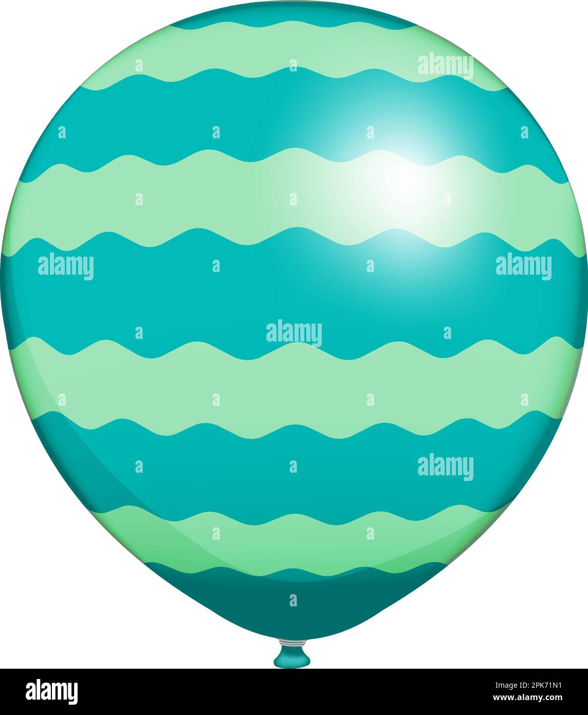 Rubber balloon illustration with simple pattern (realistic Stock Vector ...