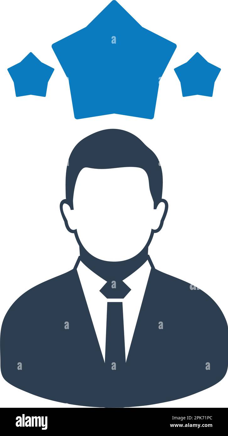 Successful Businessman Icon. Flat Style vector EPS Stock Vector Image ...