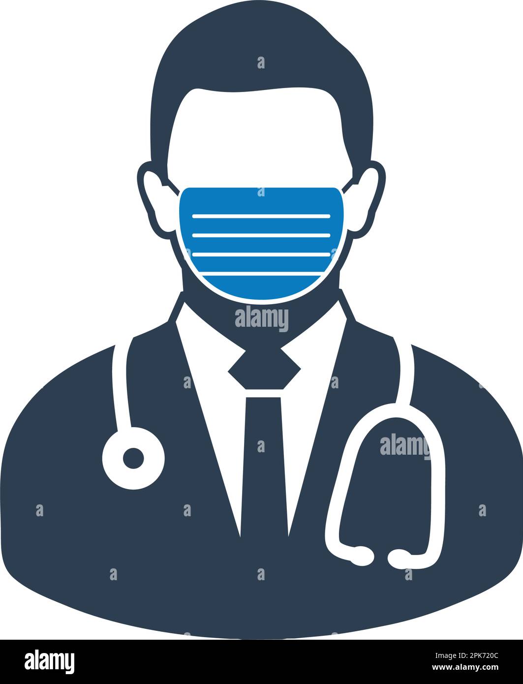 Male Surgeon Icon. Flat style vector EPS Stock Vector Image & Art - Alamy