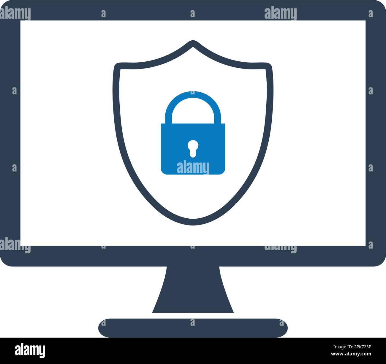 Cyber Security Icon Flat Style Vector Eps Stock Vector Image And Art Alamy