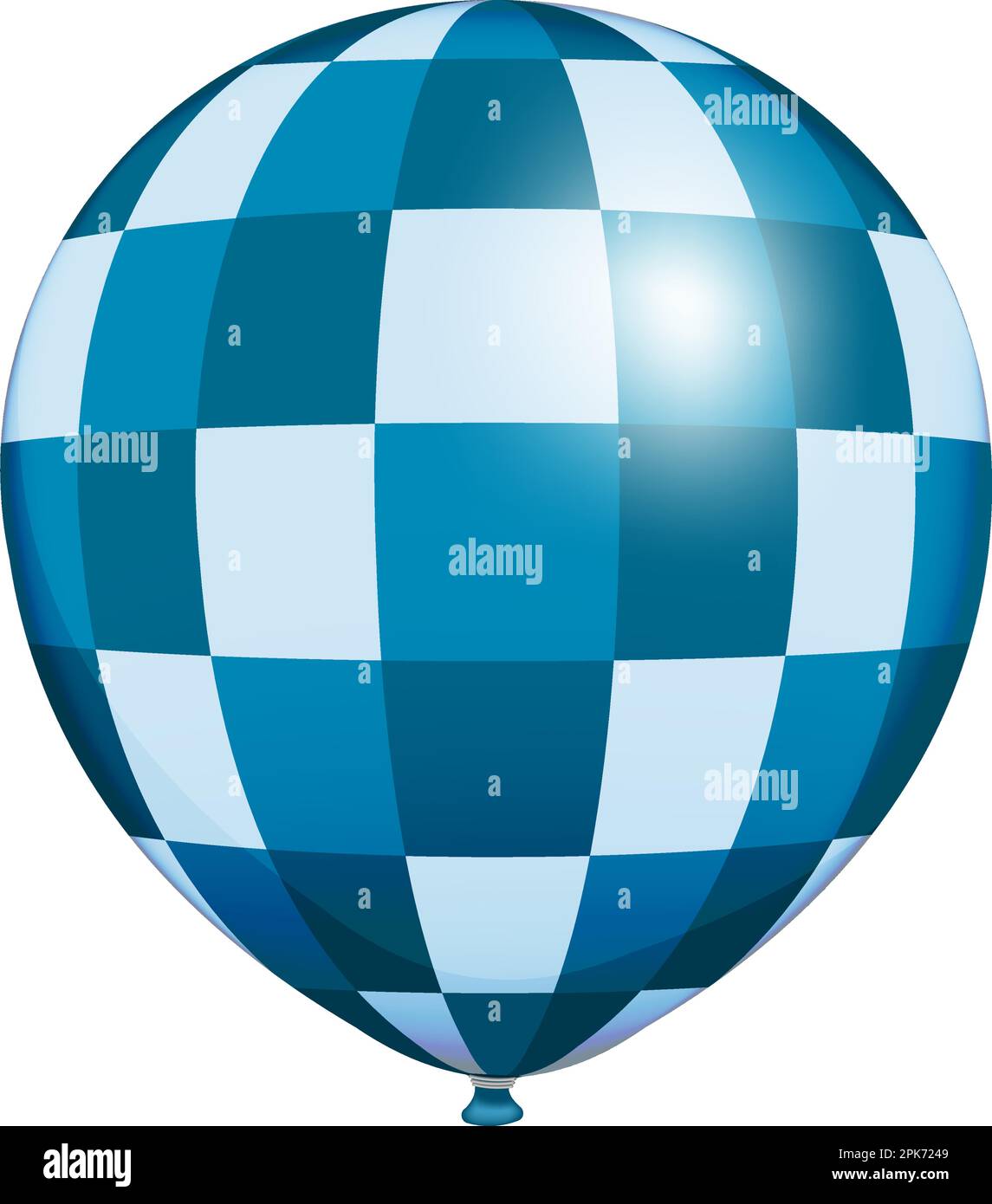 Rubber balloon illustration with simple pattern (realistic Stock Vector ...