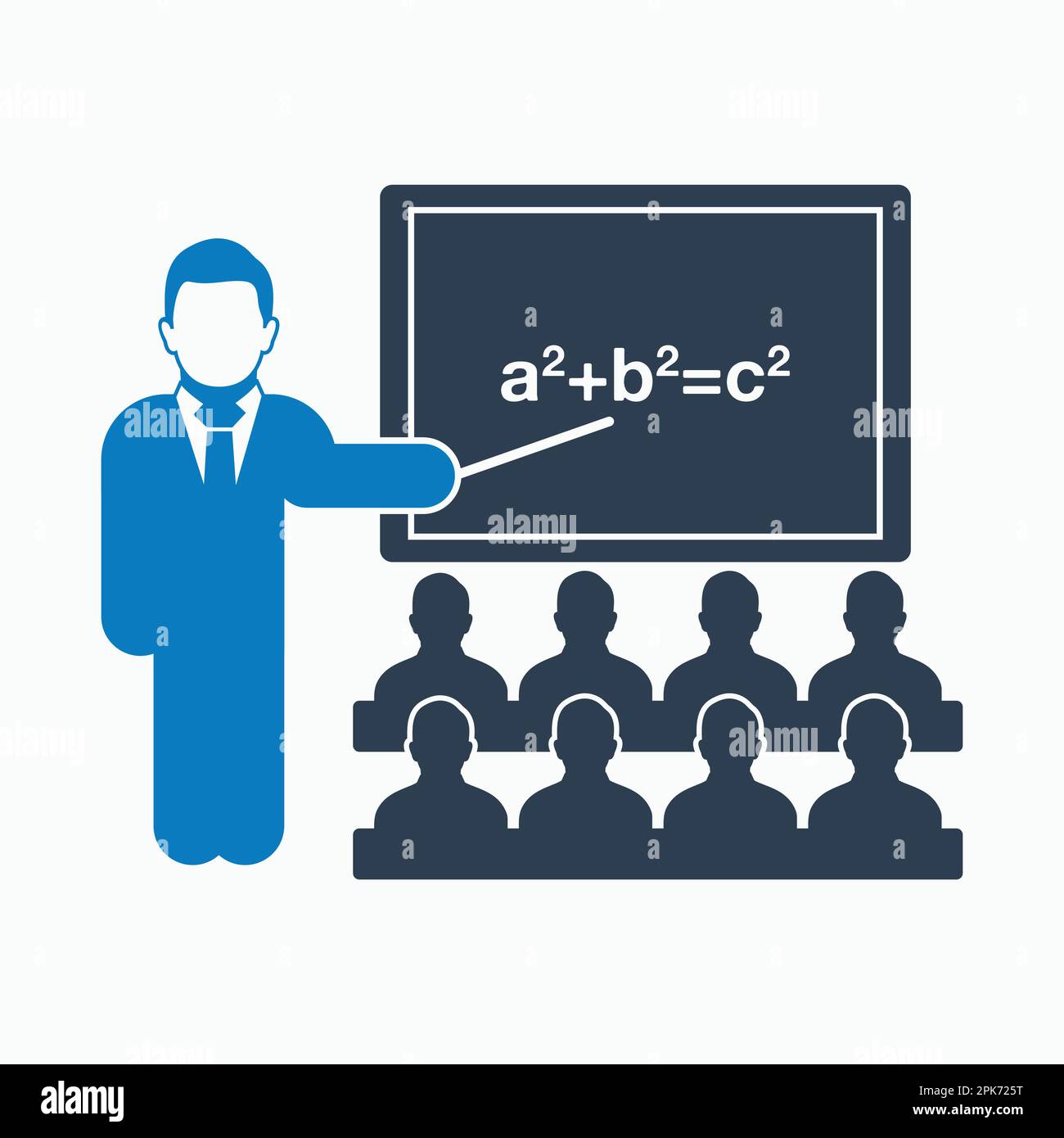 Teacher icon. Flat style vector EPS Stock Vector Image & Art - Alamy