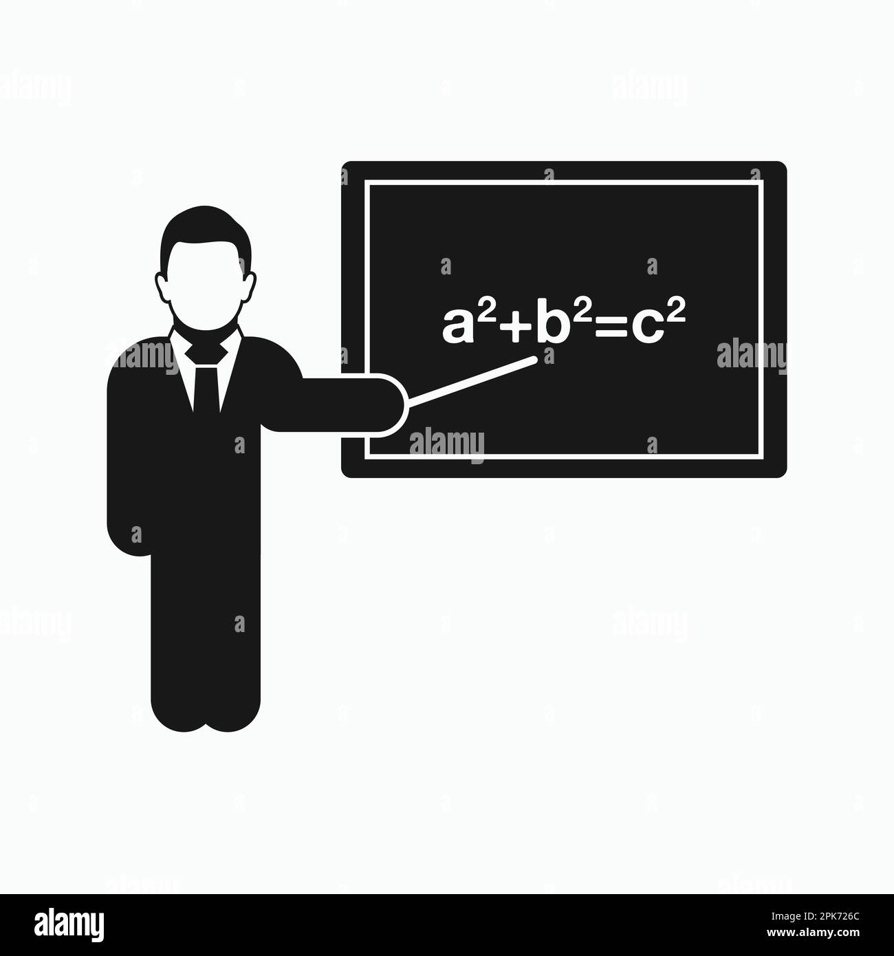 Teacher icon. Flat style vector EPS Stock Vector Image & Art - Alamy